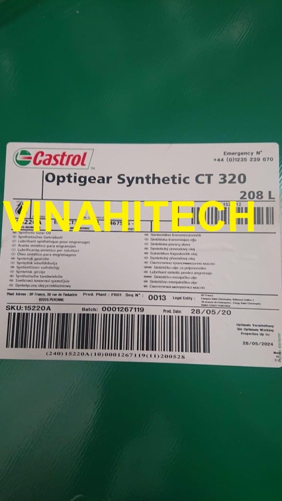 Castrol Optigear Synthetic CT 320 - Vinahitech